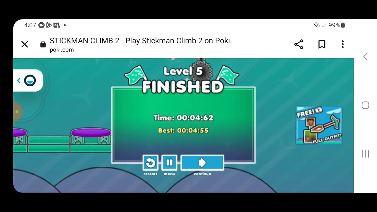 stickman climb 2 first 10 levels hope it's good this time - YouTube