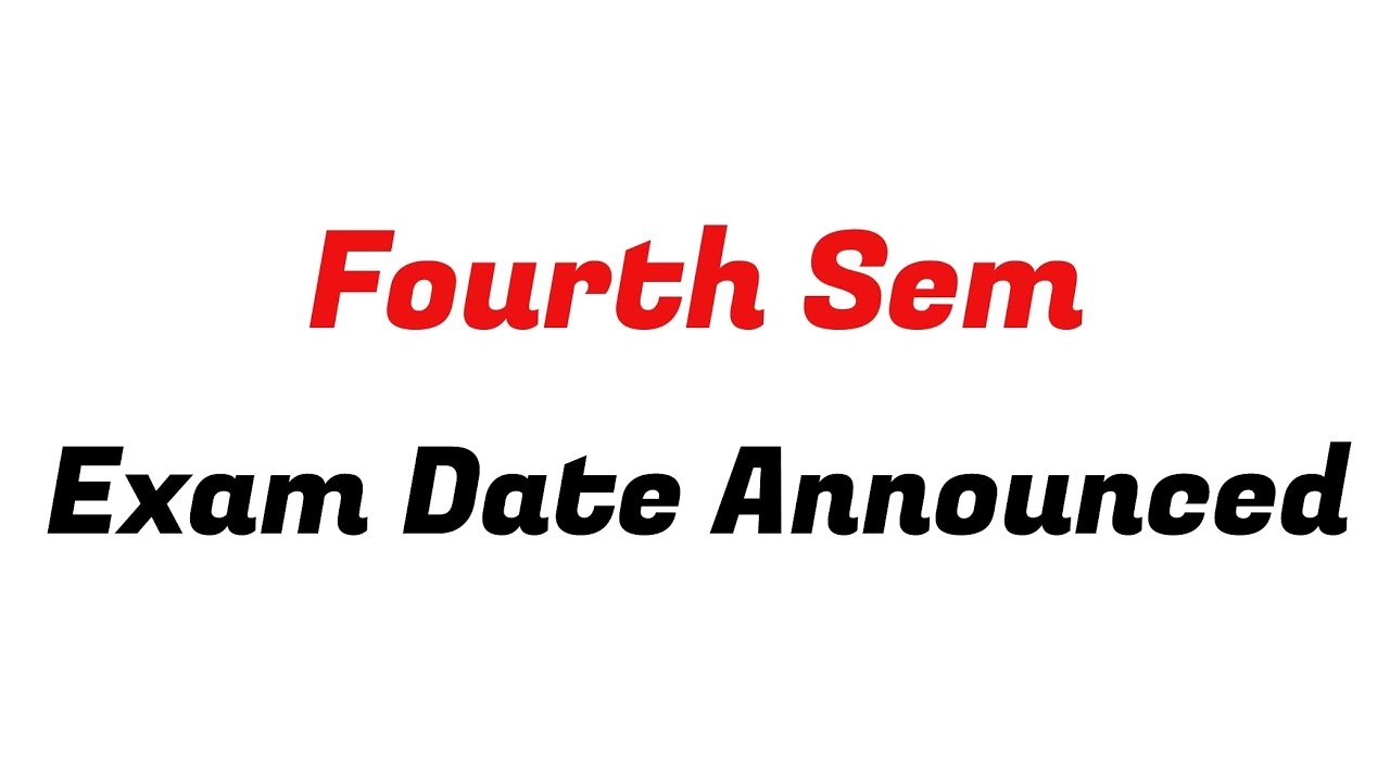 Fourth Sem പരീക്ഷ date Announced |#calicutuniversity #fourthsemester # ...