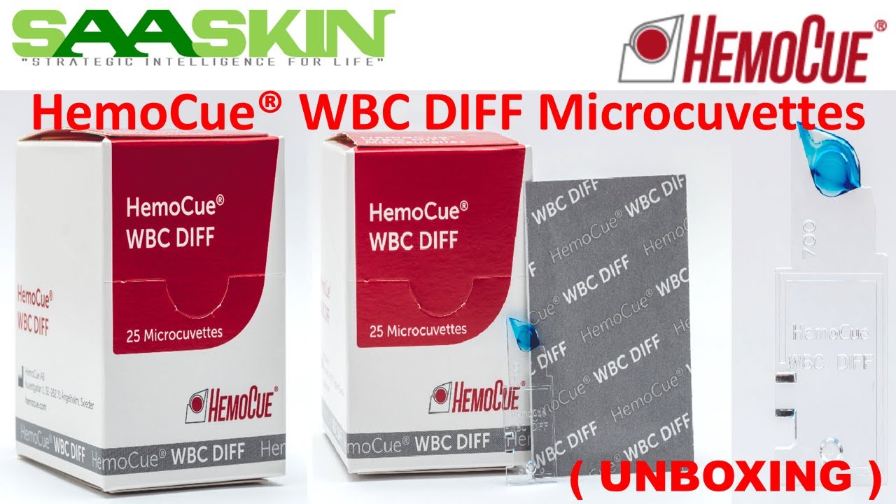 HemoCue® WBC DIFF Microcuvettes | #113503 | UNBOXING - YouTube
