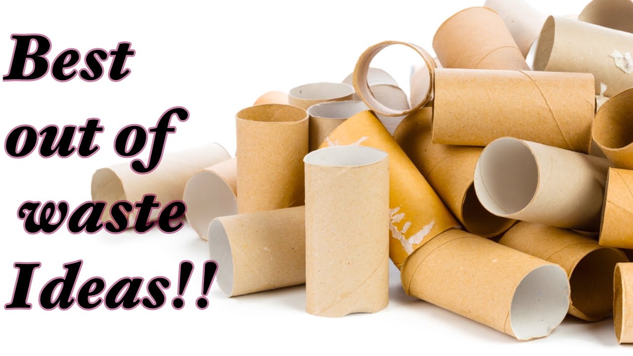 Reuse craft idea using waste tissue roll / craft using empty paper roll ...
