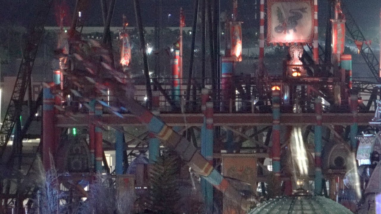 Full cycle of Dragon Racers Rally at night in Epic Universe - YouTube