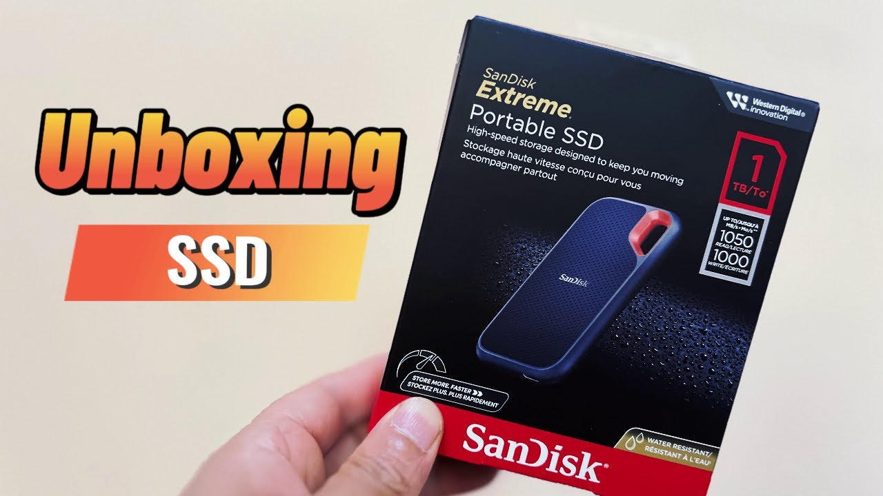 SanDisk Extreme Portable SSD 1 TB Unboxing - YouTube