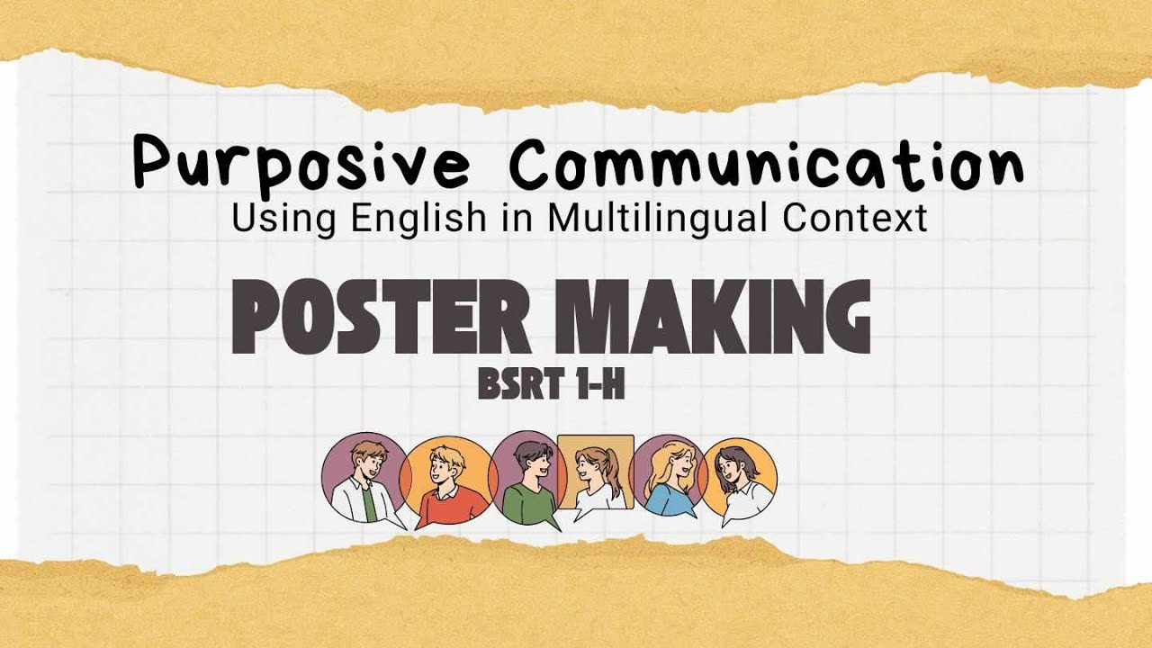 POSTER MAKING - Intercultural Communication, BSRT 1-H Students - YouTube