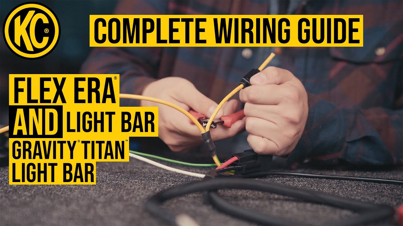How To Wire Up the KC® Gravity Titan™ or FLEX ERA® LED Light Bar - YouTube