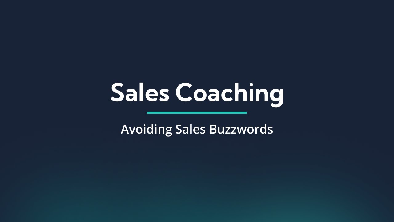 Sales Tips and Tricks: Avoiding Sales Buzzwords | Balto - YouTube