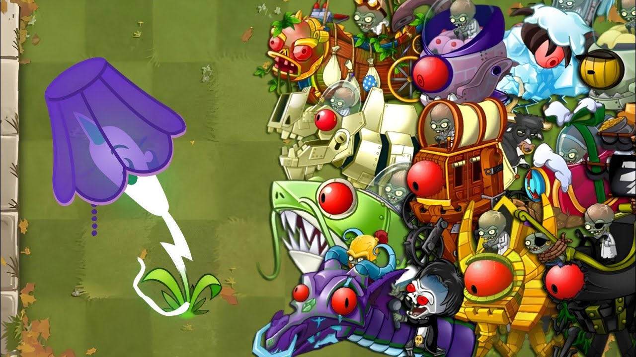 Level 1 Lightning Reed Power Up Vs. All Zomboss 2.0 / Plants Vs ...