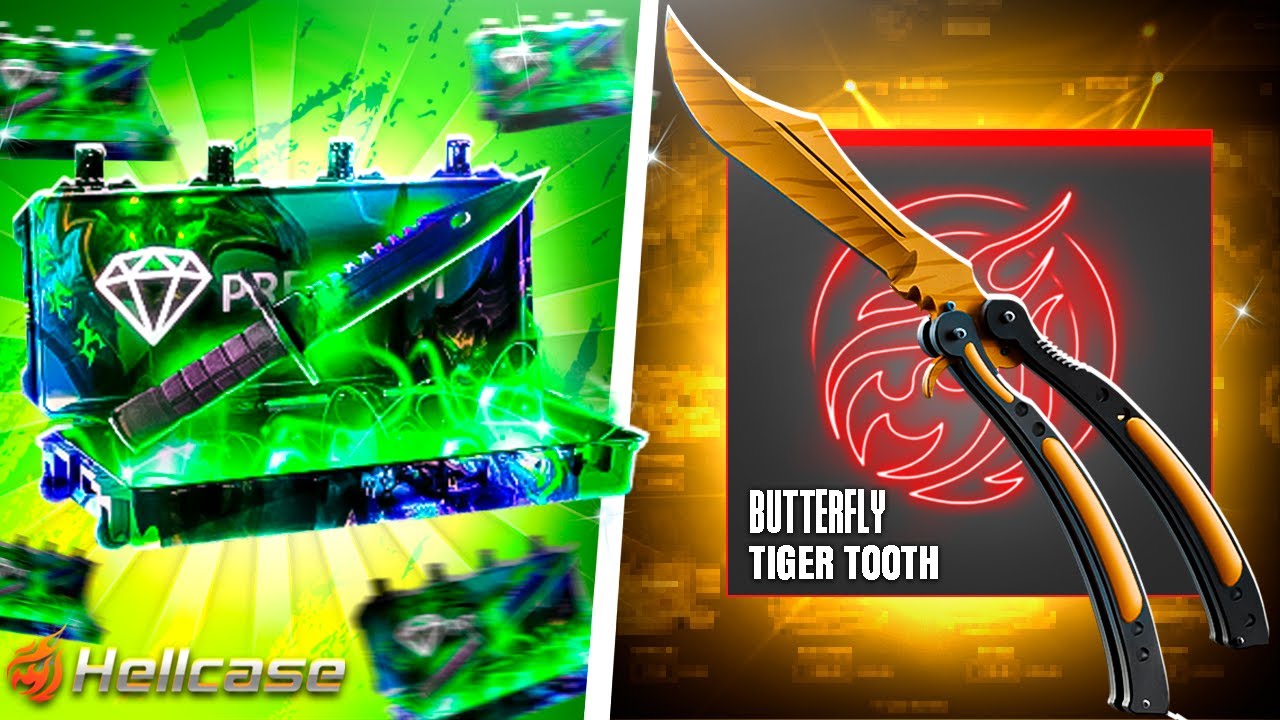 I GOT AWESOME BUTTERFLY TIGER TOOTH FROM CASE BATTLE - HELLCASE - YouTube
