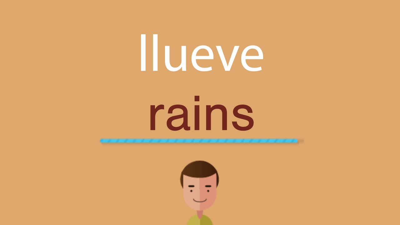 Cómo se dice llueve en inglés - YouTube