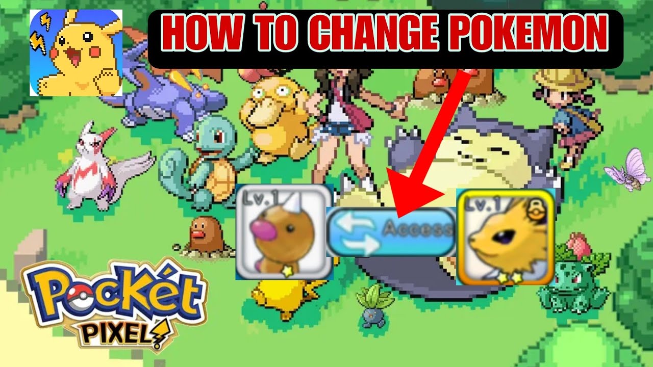 Pocket Pixel How to Change Pokemon | Tutorial How to Change Lineup on Pocket Pixel - YouTube