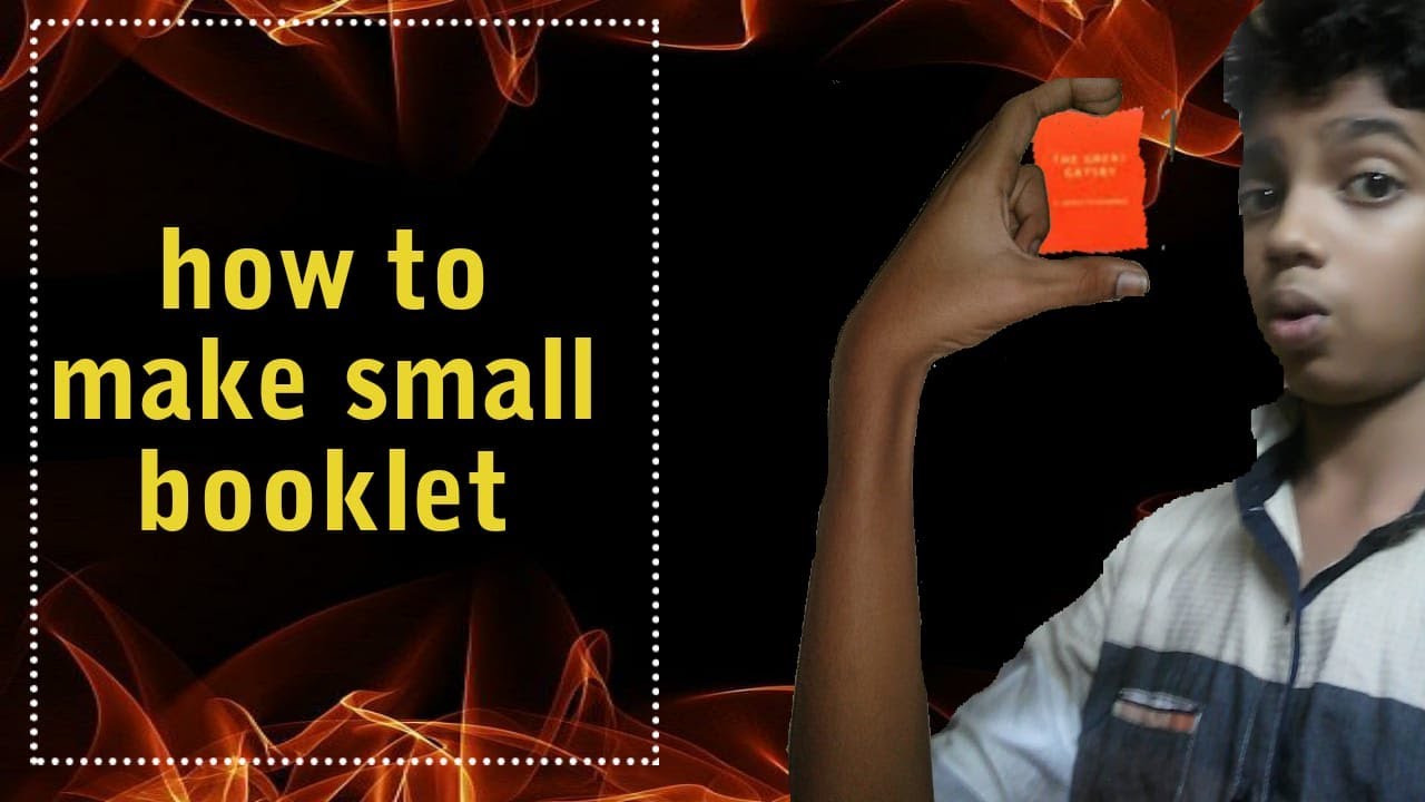 How to make small booklet at home easy - YouTube