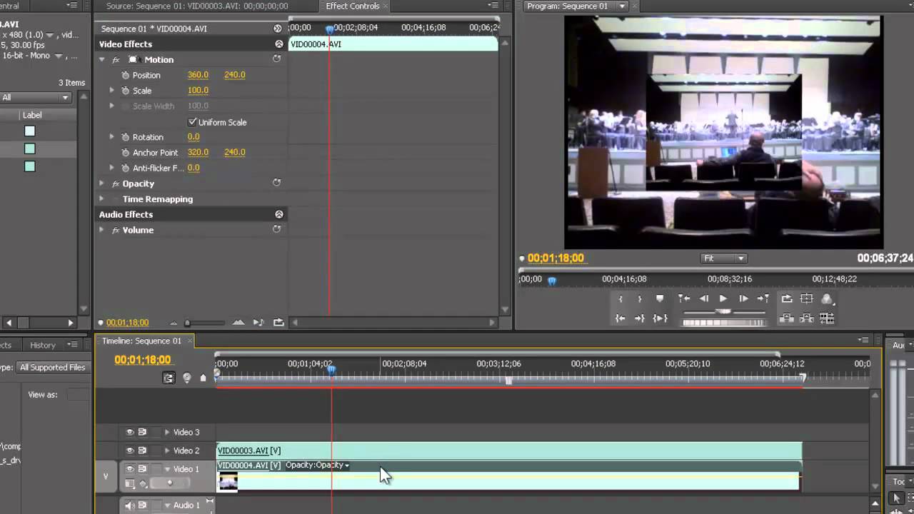 Split Screen Effect in Premiere Pro CS4 - YouTube