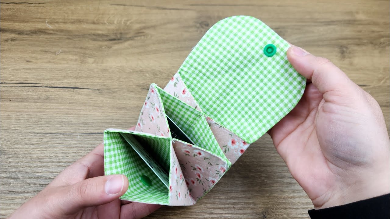 Easy and Stylish Fabric Wallet Tutorial - YouTube