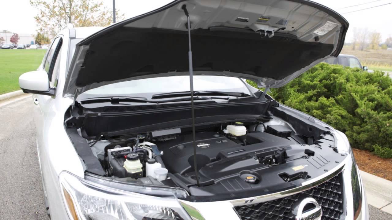 2016 NISSAN Pathfinder - Hood Release - YouTube