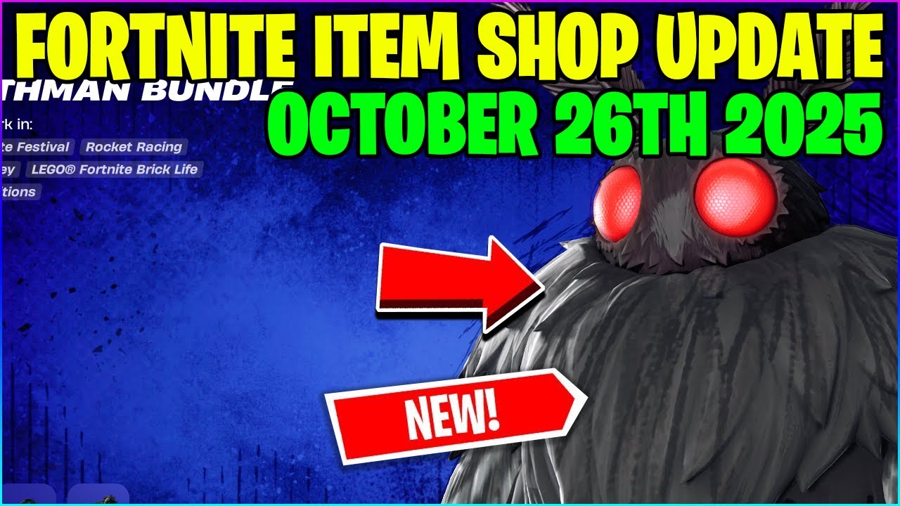 *NEW* THE MOTHMAN BUNDLE! Fortnite Item Shop [October 26th, 2025 ...