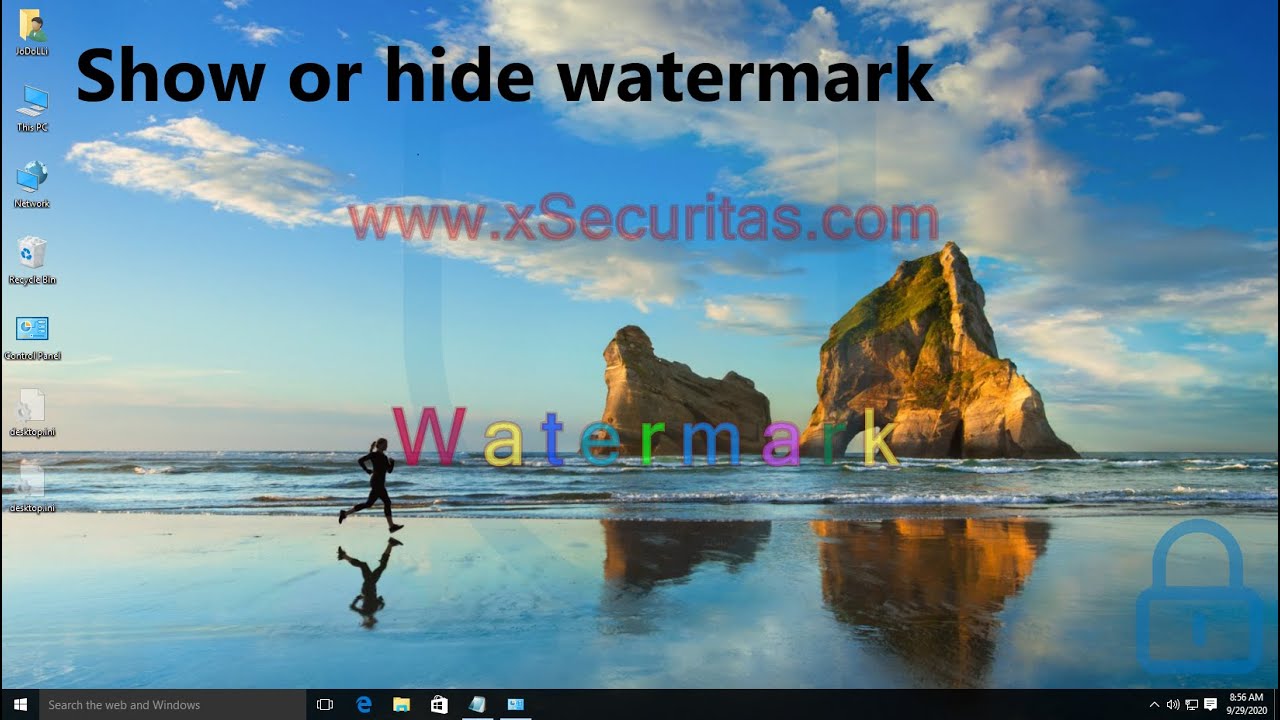 Screen watermark - Show or hide watermark - YouTube