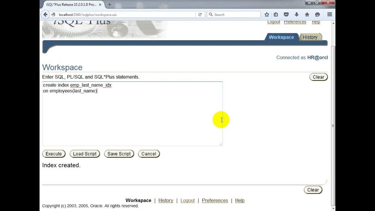 Oracle Class32- Creating Other Schema Objects - YouTube