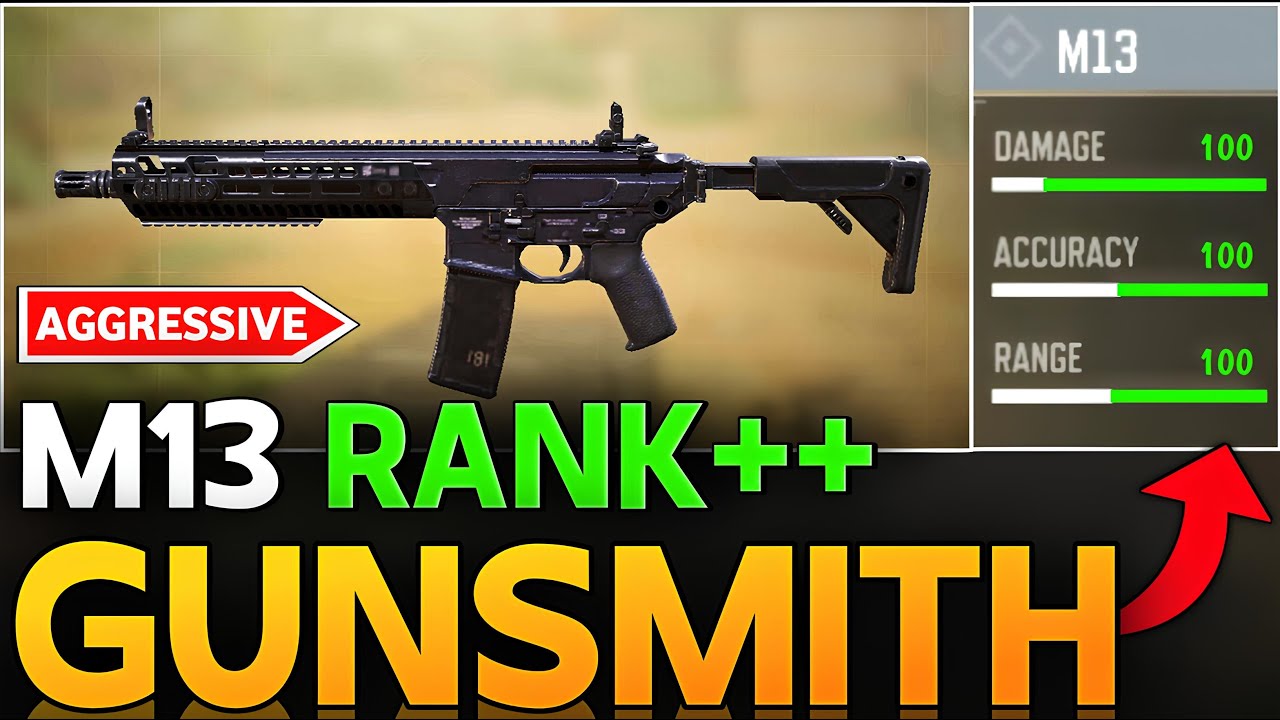 EVERYONE'S FAVORITE GUN M13 3 SHOT GUNSMITH | M13 BEST GUNSMITH FOR COD ...