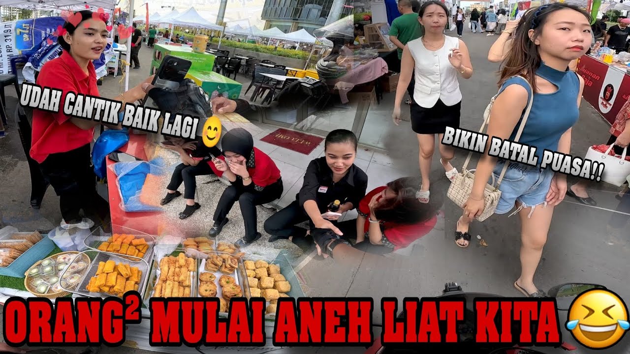 CARIK TAKJIL PAKAI MOGE, BANYAK CEWEK CEWEK SEKSI 😯.NEMU PEDAGANG CANTIK 😍‼️CBR 1000 RR. - YouTube