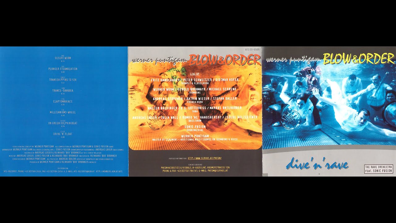 Werner Puntigam feat. Sonic Fusion - Blow & Order - Dive'N'Rave [ATS CD ...