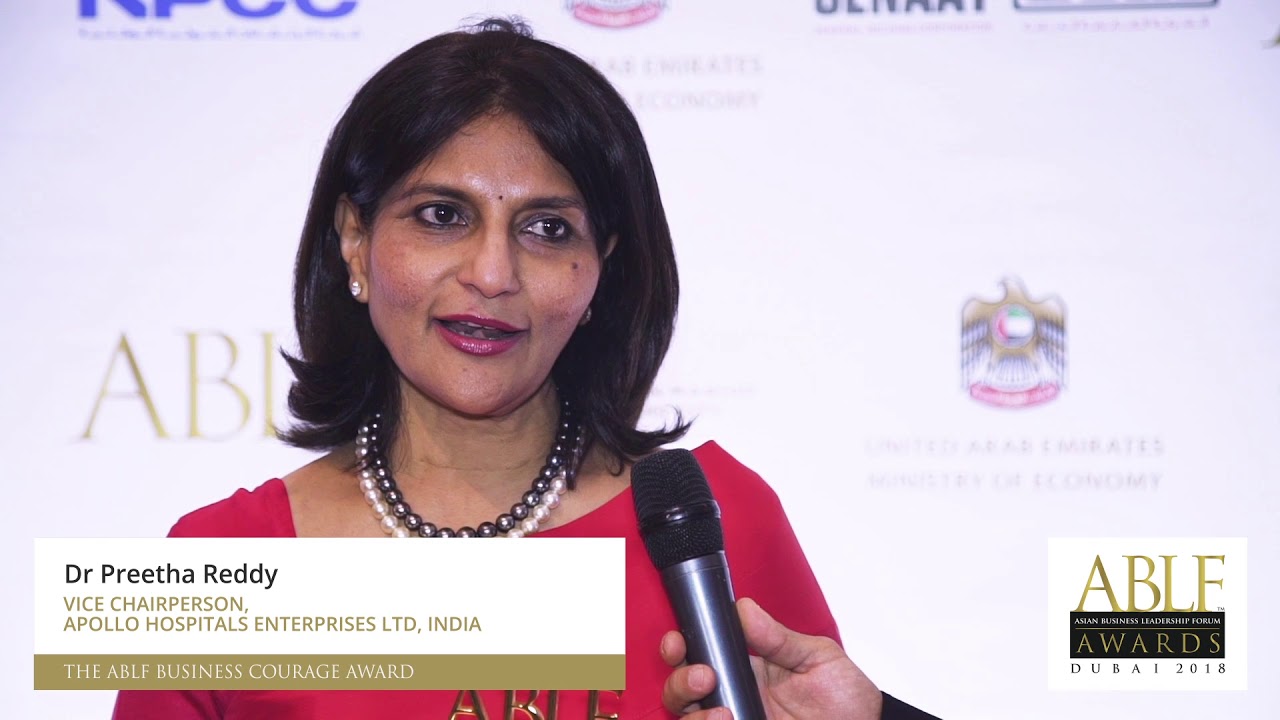 Dr Preetha Reddy at the ABLF Awards 2018 - YouTube