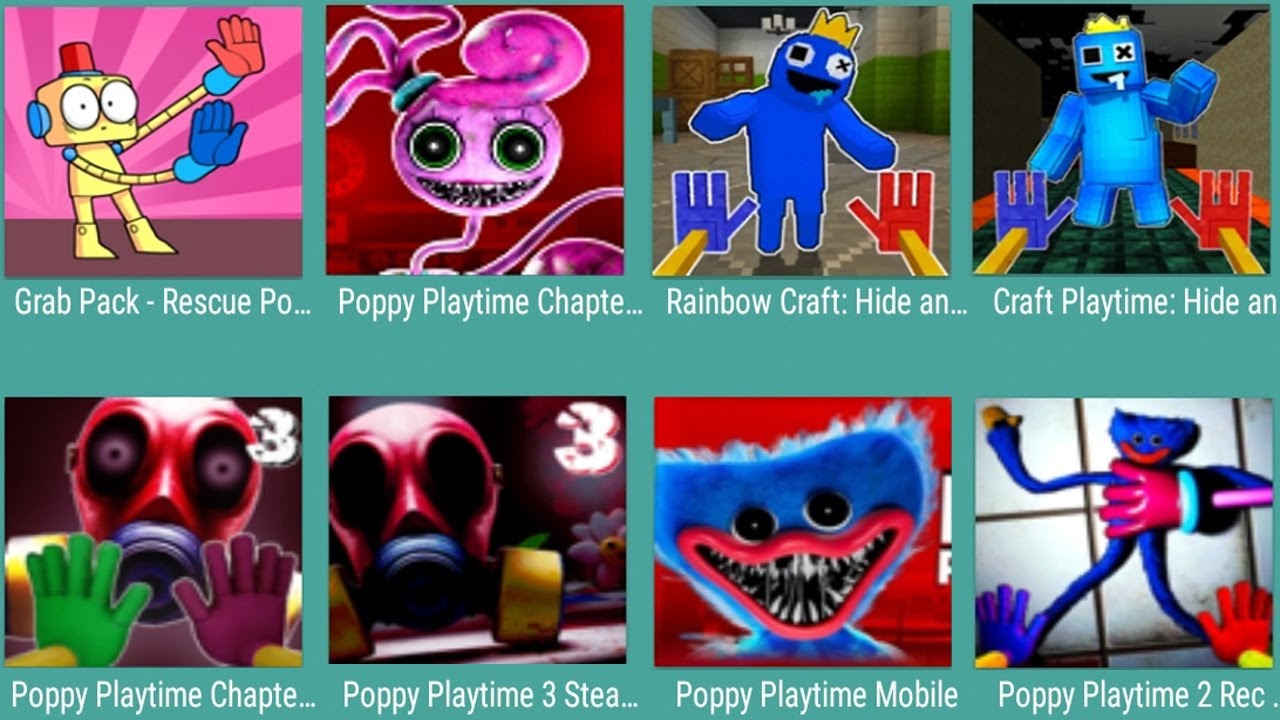 Grab Pack Rescue Pro,Poppy Chapter 2,Rainbow Craft,Craft Playtime,Poppy ...