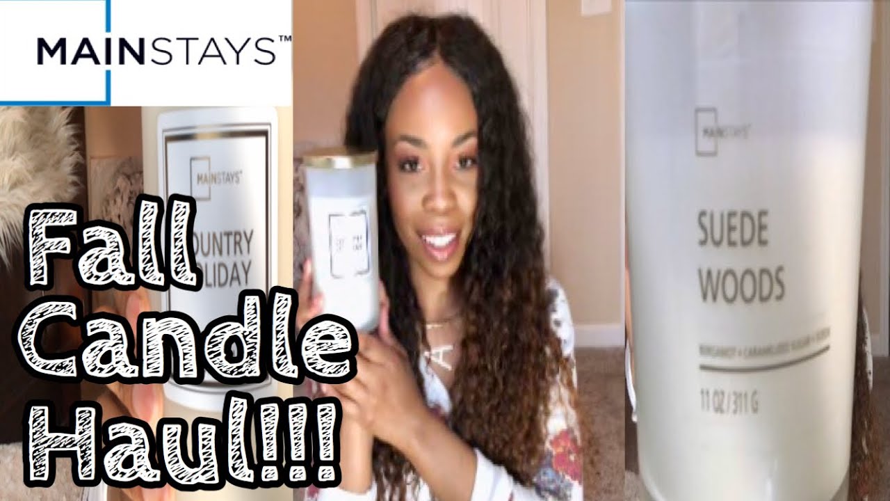 2019 FALL CANDLE HAUL ft. NEW! WALMART MAINSTAYS CANDLES - YouTube
