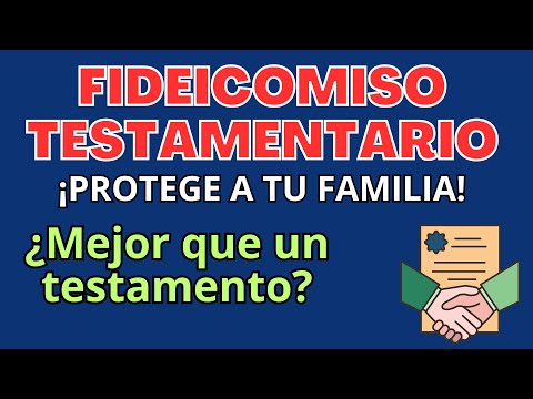 👨‍👩‍👧‍👧 FIDEICOMISO SUCESORIO TESTAMENTARIO