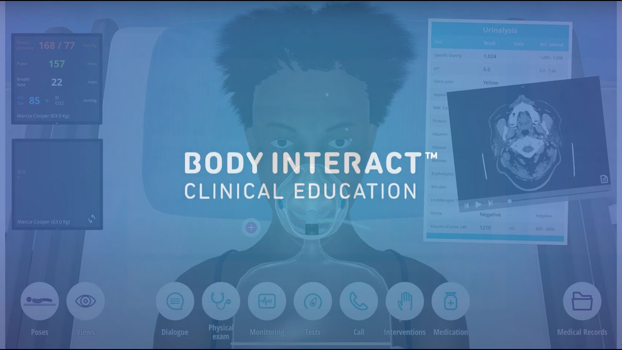 Body Interact - An innovative Didactic with Virtual Patients - YouTube