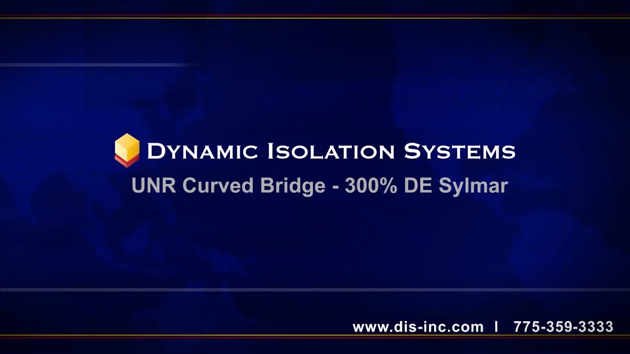 Dynamic Isolation Systems: UNR Curved Bridge Test - YouTube