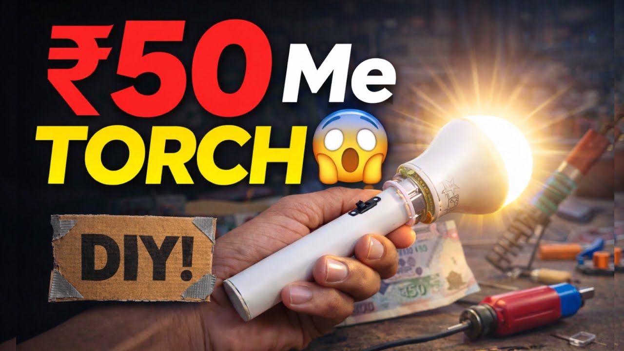 ₹50 Powerful Torch 🔦 || Homemade Torch Light That Shocks Everyone #diy ...