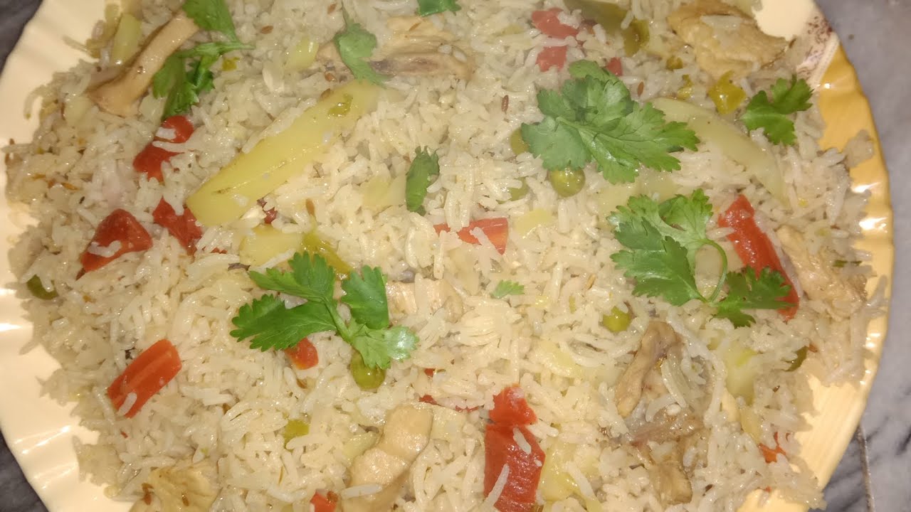 Vegetable puloa recipe | How to make vegetable pulao at home | Gill ...