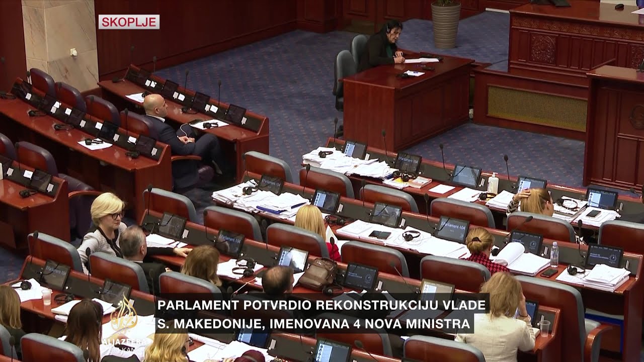 Sobranje potvrdilo rekonstrukciju vlade, imenovana četiri nova ministra ...