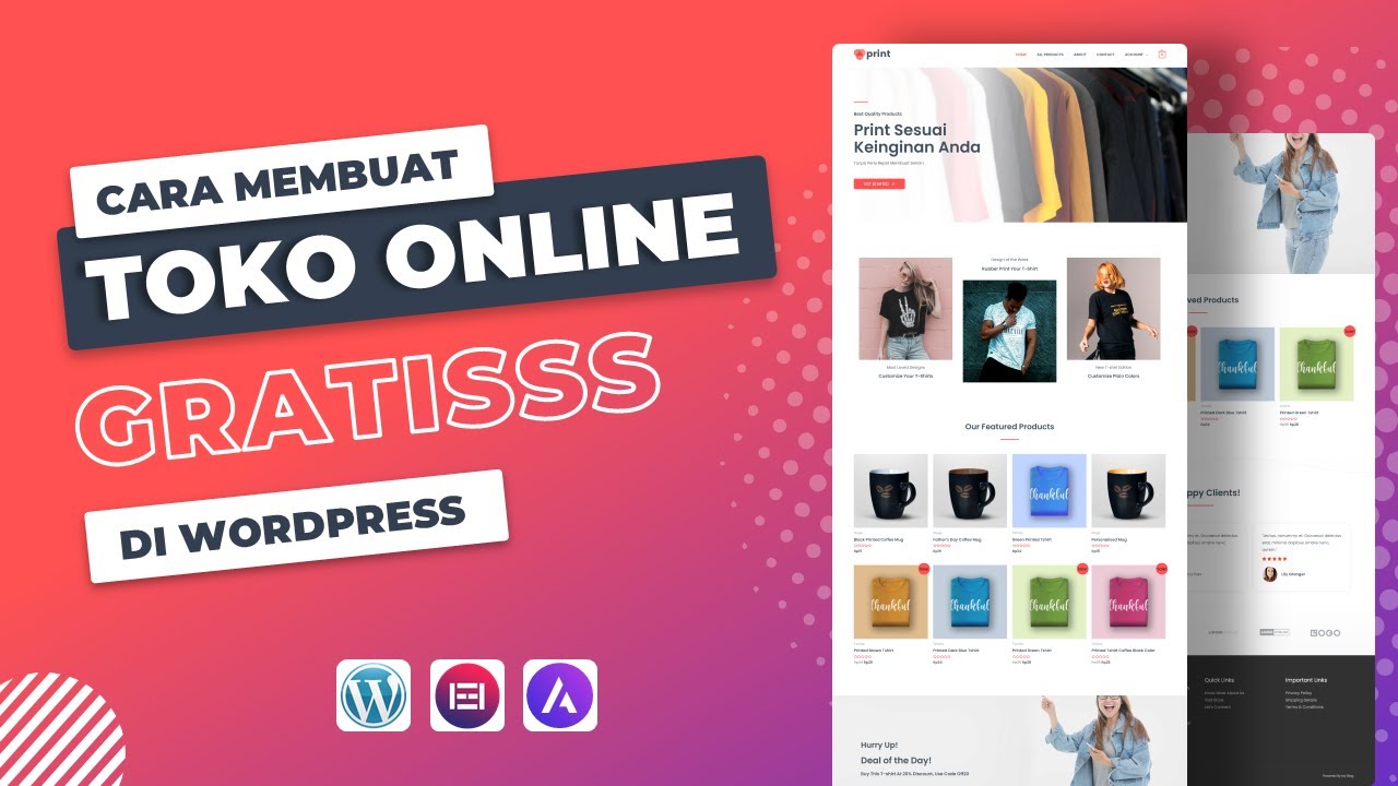 TUTORIAL CARA MEMBUAT TOKO ONLINE GRATIS DI WORDPRESS | DEVDIMA.COM ...