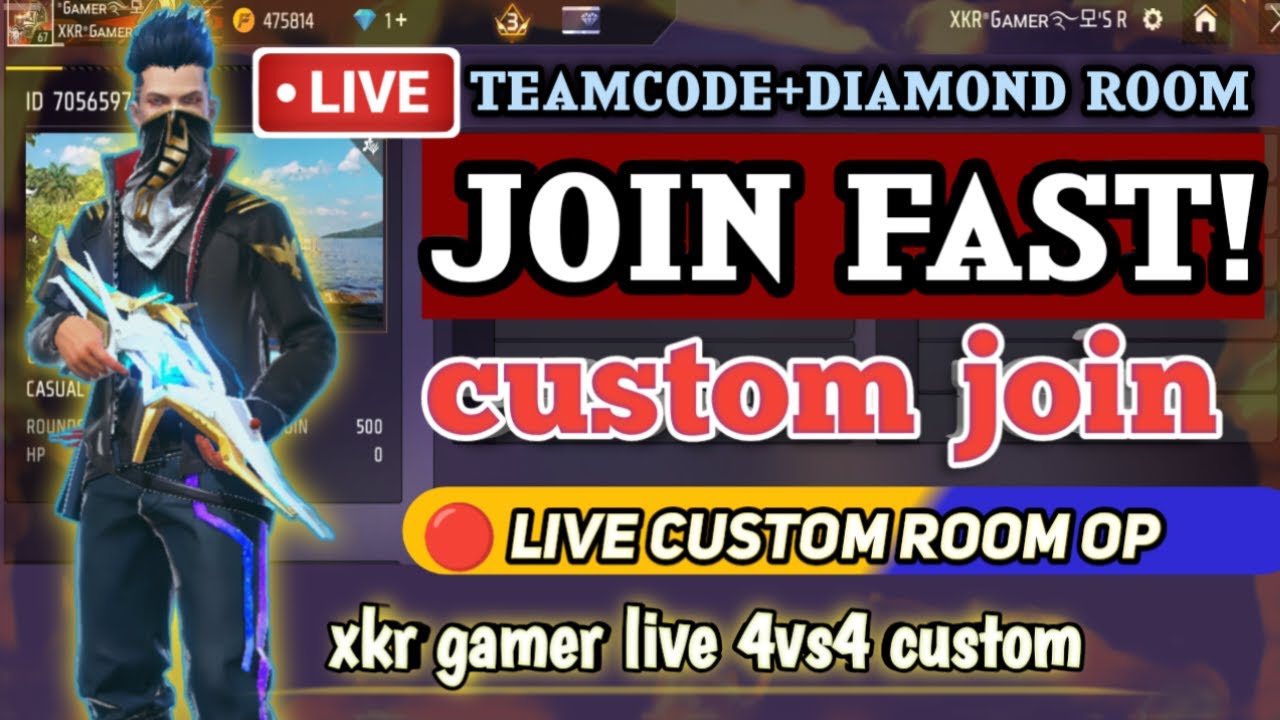 FREE FIRE CUSTOM LIVE | CUSTOM ROOM CHALLENGE | FREE FIRE SHORT LIVE ...