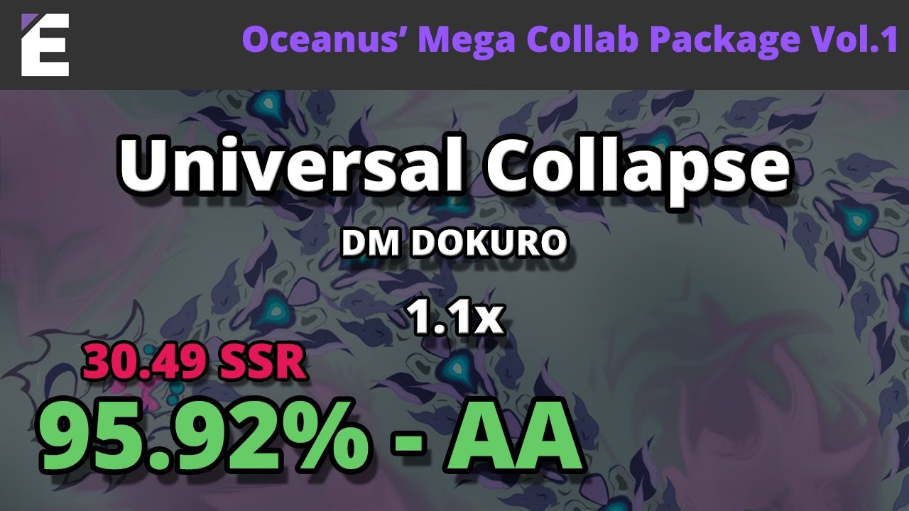 Universal Collapse 1.1x (95.92% AA) [3877-718-68-8-0-29] - YouTube