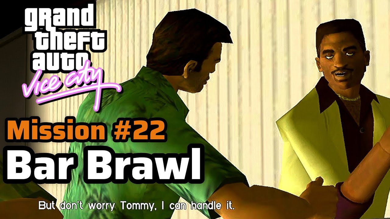 GTA Vice City Mission #22 - Bar Brawl (HD) - YouTube