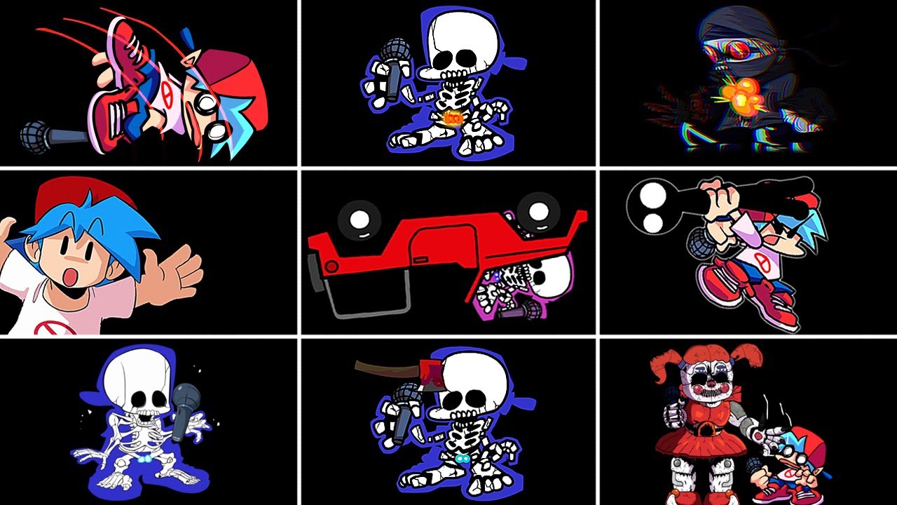 The Best Game Over Screen Compilation in Friday Night Funkin' FNF Game ...