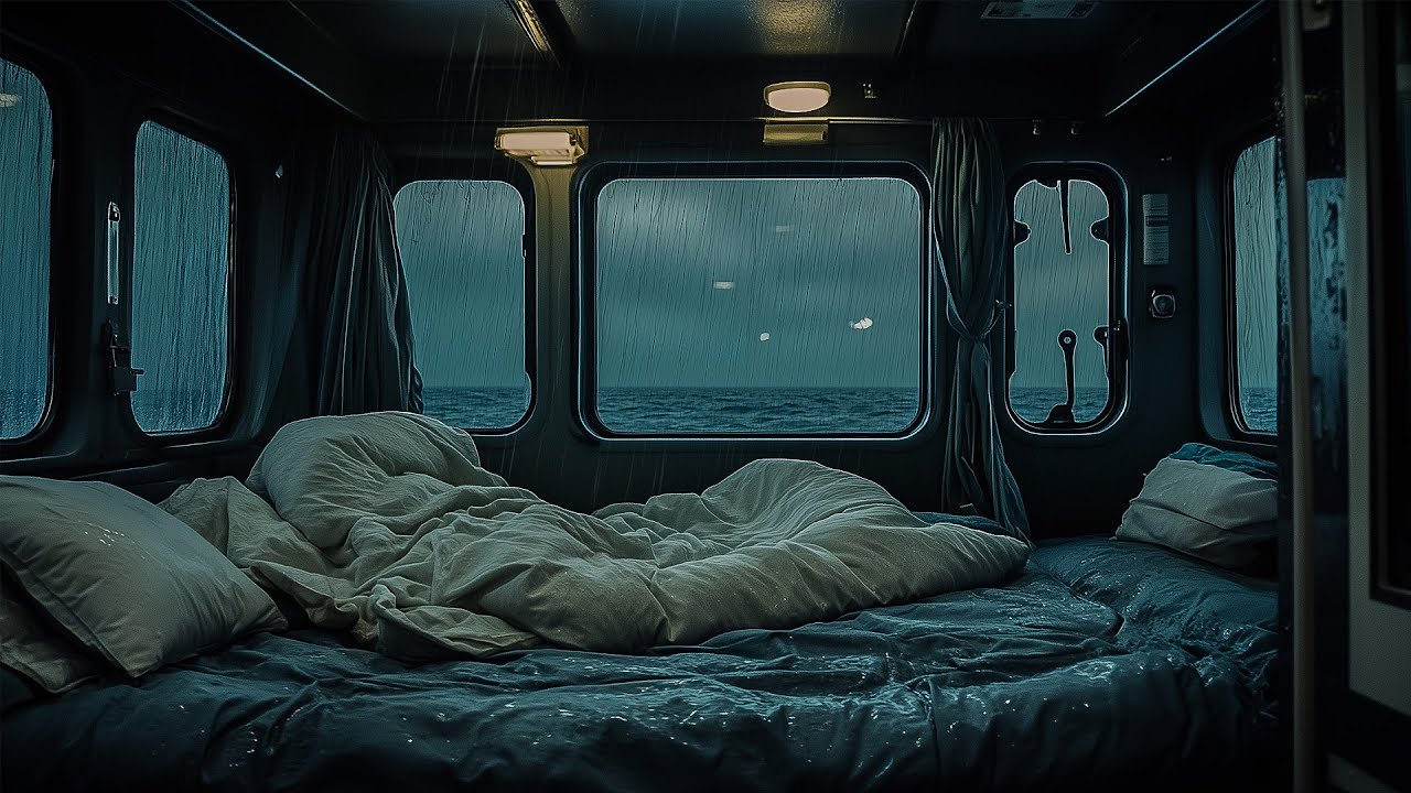 Feel Safe And Relaxed Inside A Ship With Heavy Rain And Ocean Sounds To ...