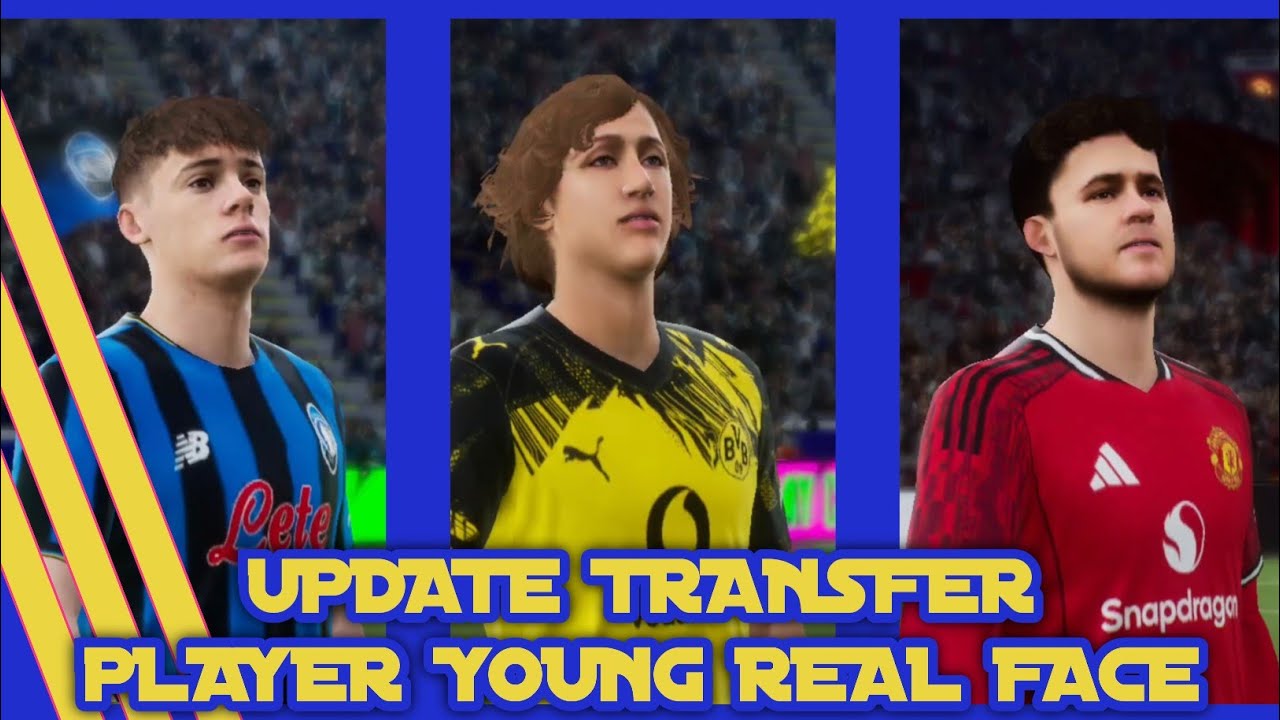 PART 2 UPDATE 34 TRANSFER PLAYER YOUNG REAL FACE EFOOTBALL 2025 - YouTube