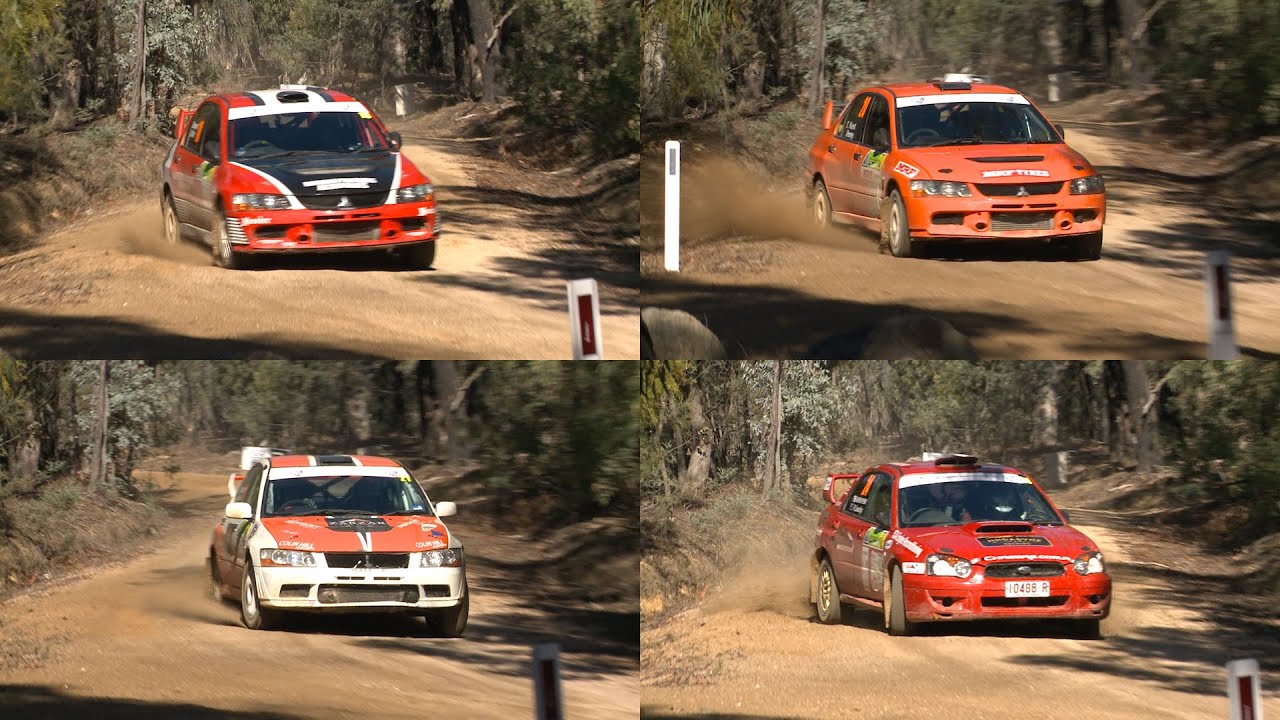 Rally Comparison - EVO vs EVO vs EVO vs WRX - YouTube
