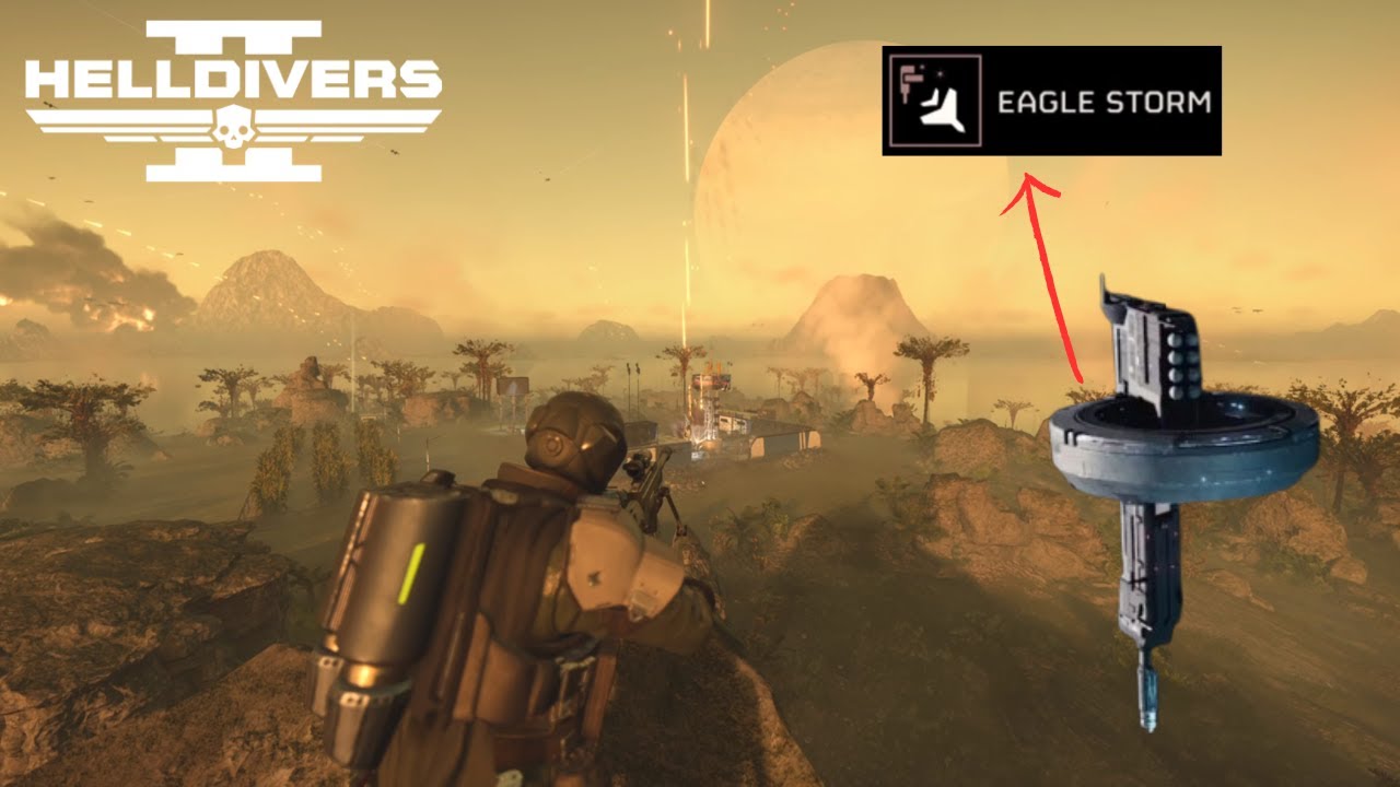 Helldivers 2 Democracy Space Station Eagle Storm Showcase - YouTube