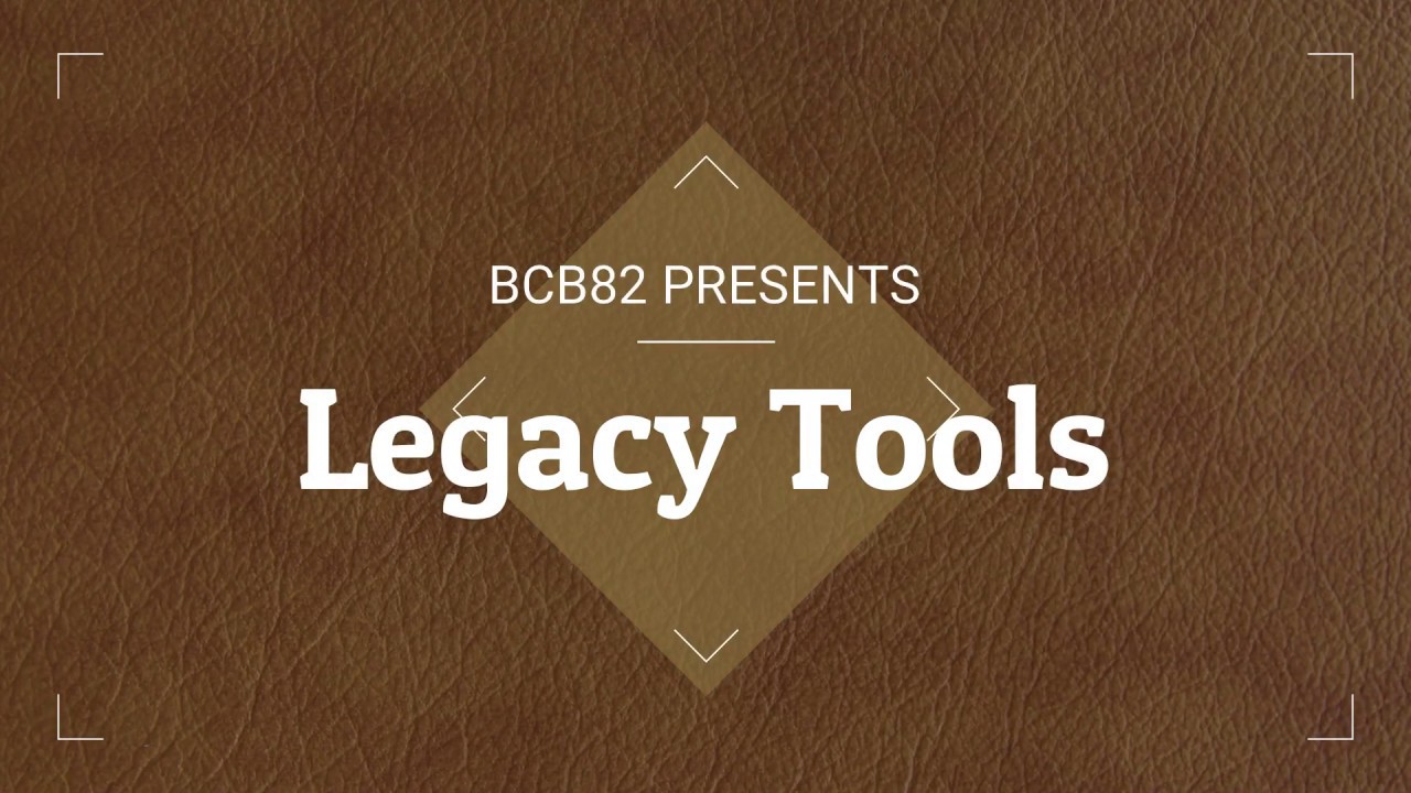 Legacy Tools, Hand Tools Edition. - YouTube