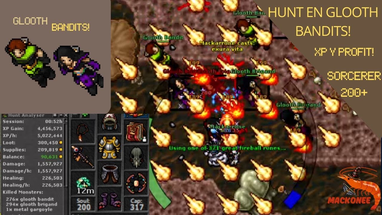 MS 200+ HUNT y PROFIT en Glooth Bandits! #79 #tibia #cipsoft #mmorpg # ...