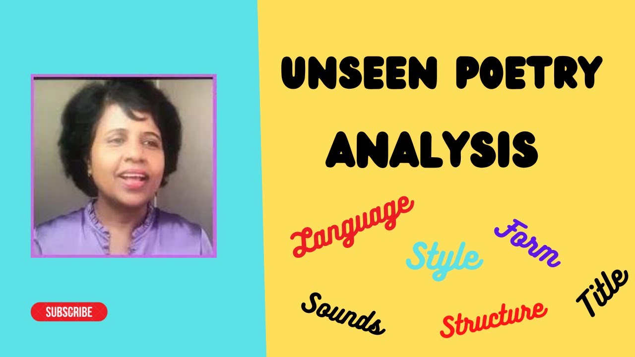 UNSEEN POETRY ANALYSIS /ENGLISH LITERATURE - YouTube