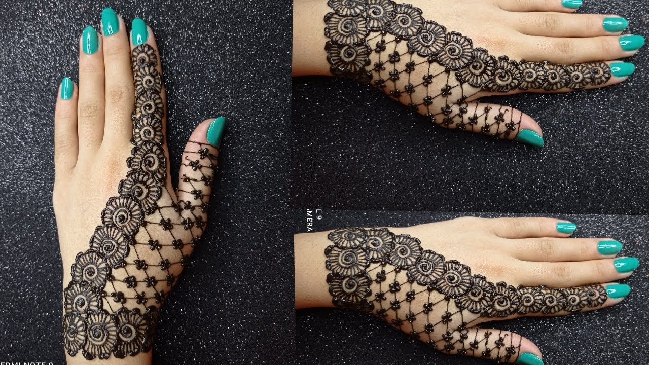 Mehndi Design Simple For Upper Hand || Mehndi Designs || Stylish Mehndi ...