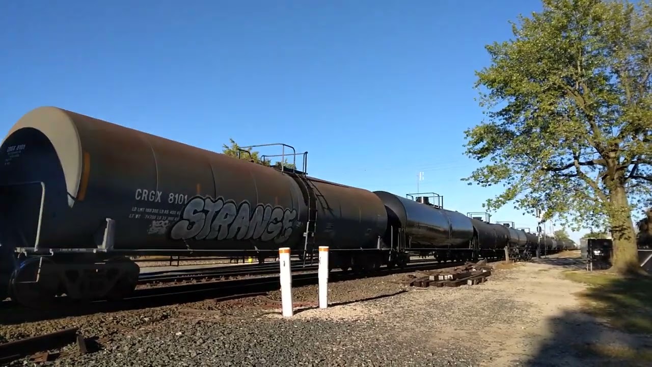 A Very Long CSX M311 With a YN3C Rebuild Leader, Mid-Train DPU, and a ...