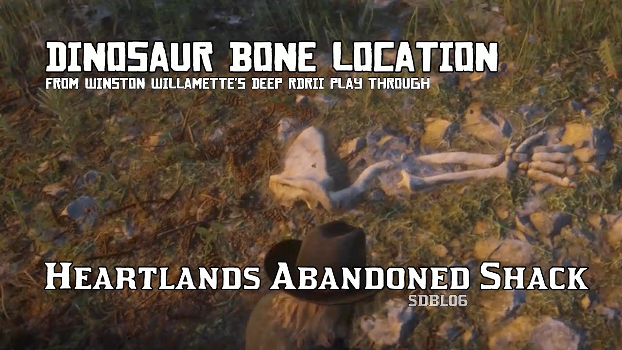 Heartlands Abandoned Shack - Dinosaur Bone Location [RDRII] - YouTube