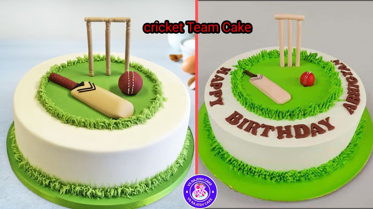 🎂Cricket Team Cake Design | Cricket Theme Cake | Cricket Team Cake ...