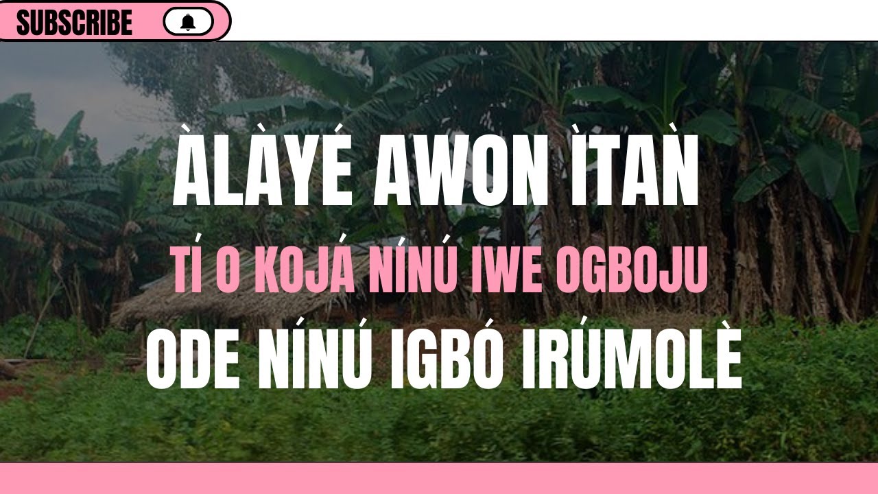 Ogboju Ọdẹ ninu Igbo Irunmole: ALAYE AWON ITAN TIO KOJA NINU IWE OGBOJU ...