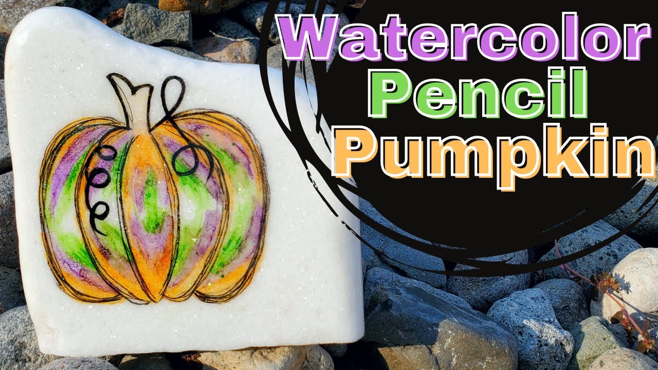 Halloween Pumpkin Rock Painting - YouTube